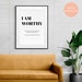 Black and White Quote, Affirmation Quote Poster, Positive Affirmation ...