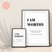 Black and White Quote, Affirmation Quote Poster, Positive Affirmation ...