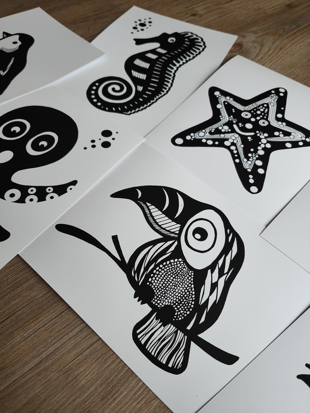 Newborn Baby Sensory Cards, Sensory Baby Development Cards, Baby High ...