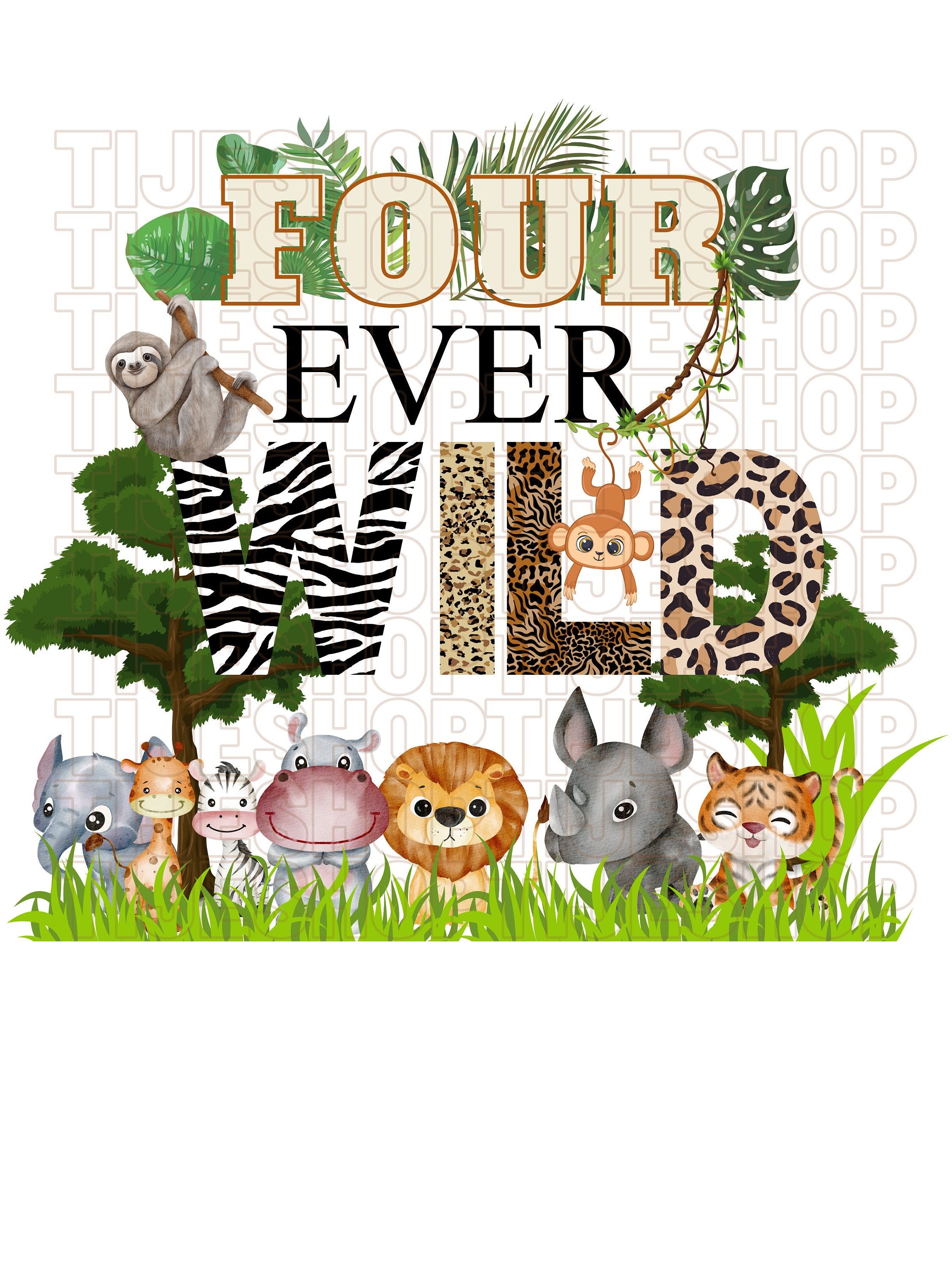 Four Ever Wild Digital Files for the Whole Family - Etsy