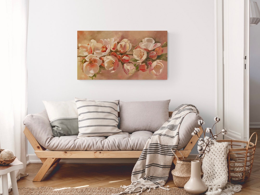 Flowering Quince Painting Original Oil Painting Japanese Quince ...