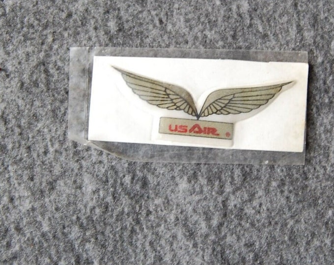Vintage Original Usair Airline Souvenir Sticker Wings, Sticker ...