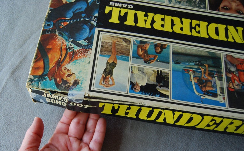 1965 Thunderball Game, James Bond 007, Milton Bradley, Board Game, Toy ...