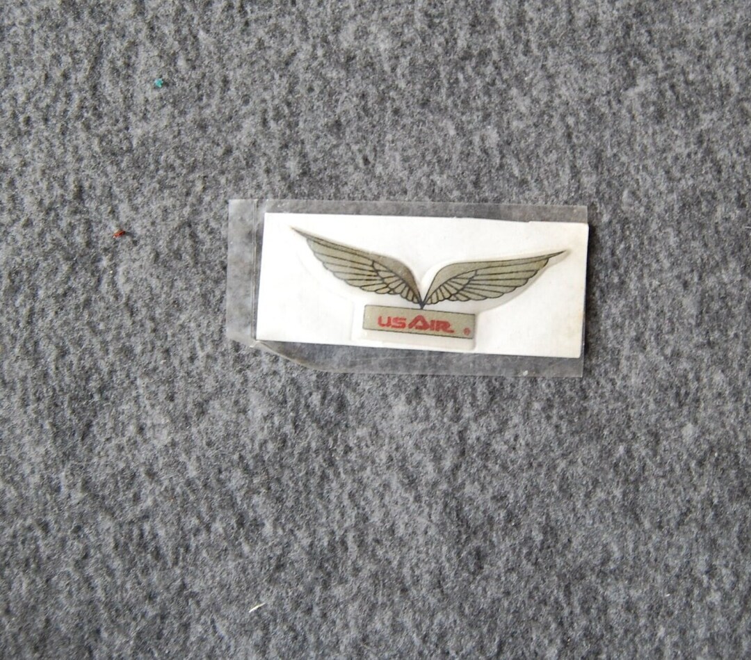 Vintage Original Usair Airline Souvenir Sticker Wings, Sticker ...
