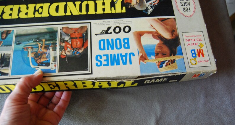 1965 Thunderball Game, James Bond 007, Milton Bradley, Board Game, Toy ...