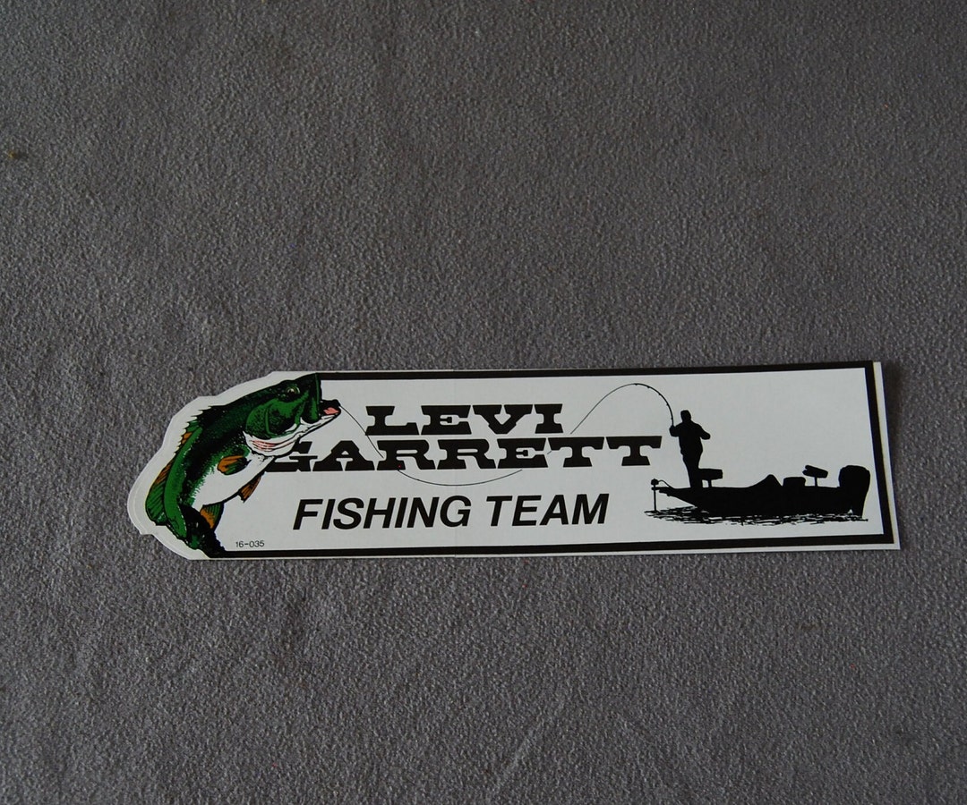 1990's Sticker, Levi Garrett Fishing Team Sticker, Bumper Sticker ...