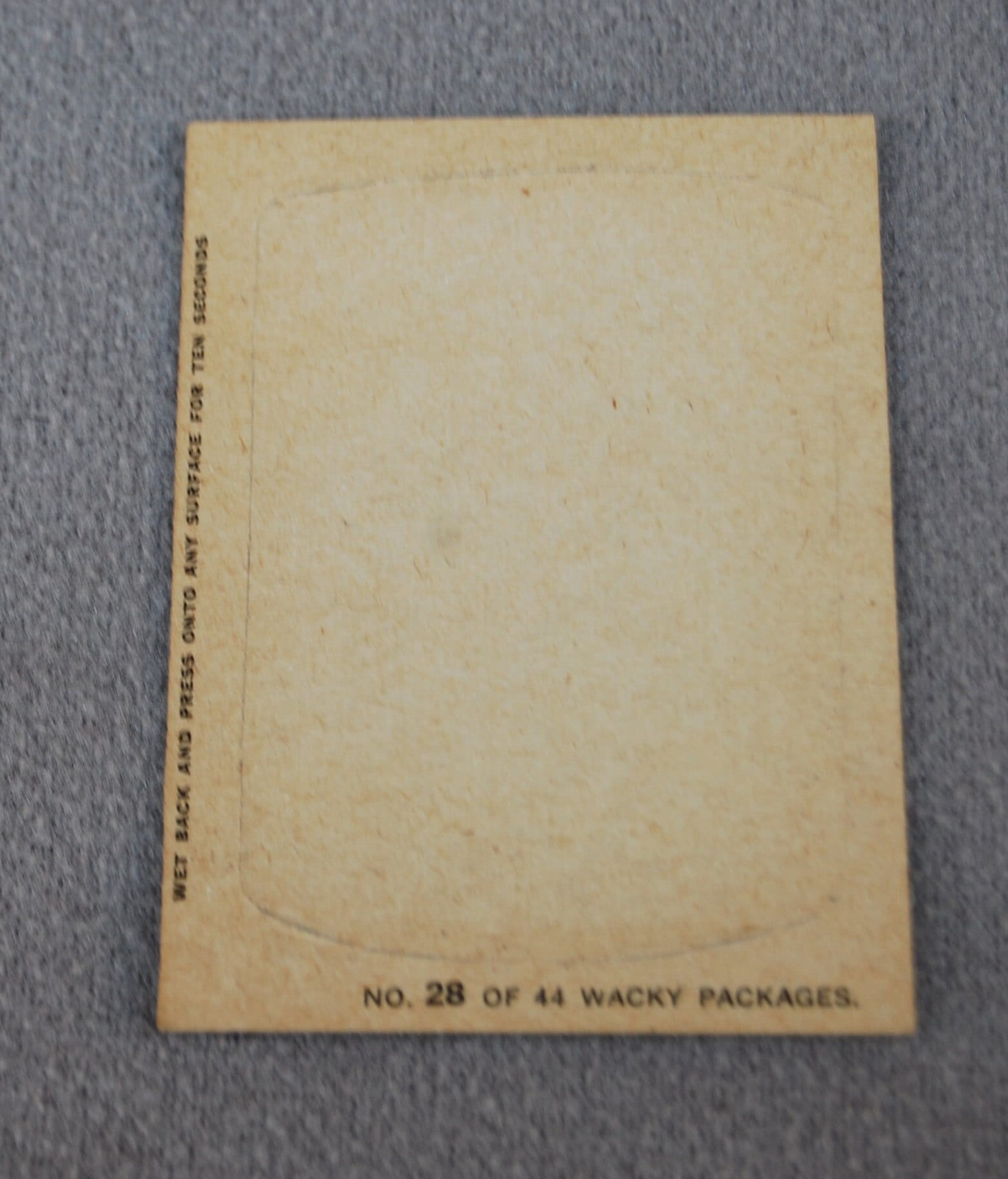 1967/68wacky Packages Die-cut Card, Breadcrust No. 28, Collectible - Etsy