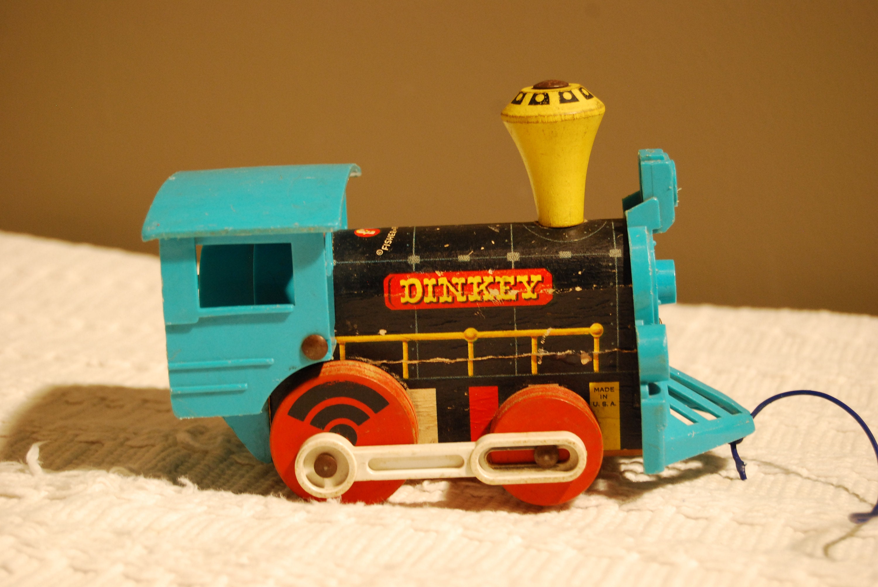 1960 Vintage Toy Train, Dinkey Train, Pull Toy, Fisher Price - Etsy