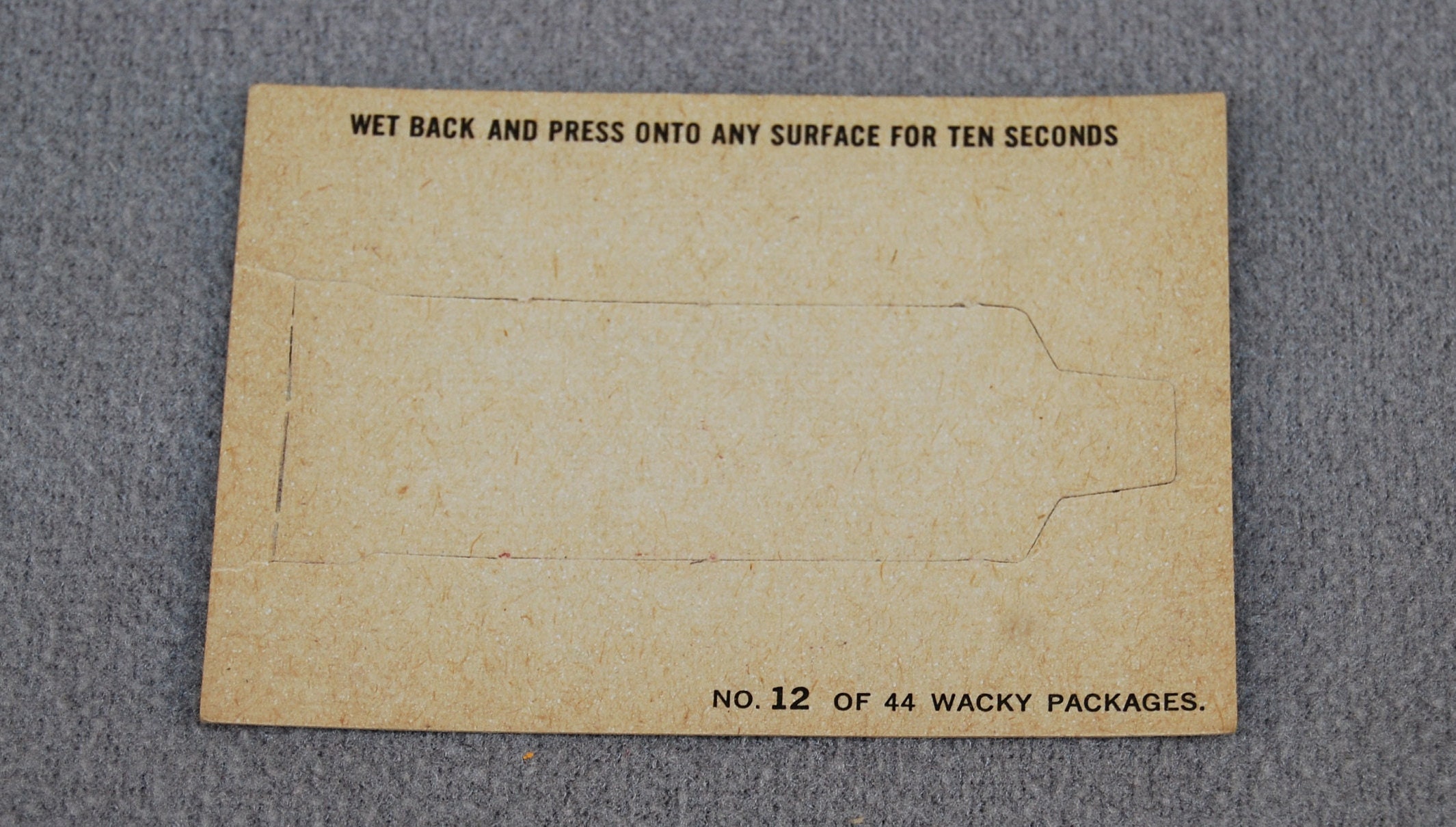 1967/68 Wacky Packages Die-cut Card, Crust, No. 12, Collectible - Etsy