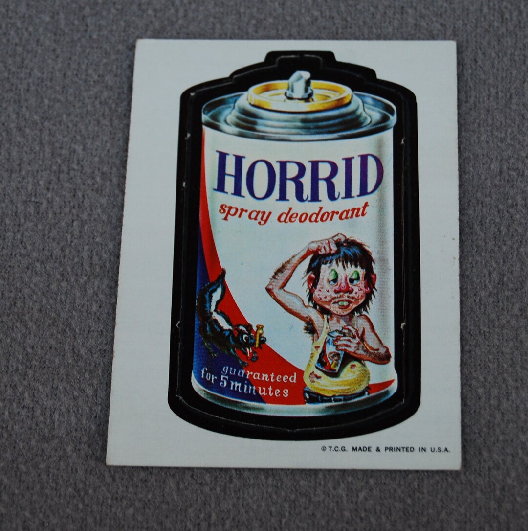 1967/68 Wacky Packages Die-cut Card, Horrid, No. 30, Vintage ...