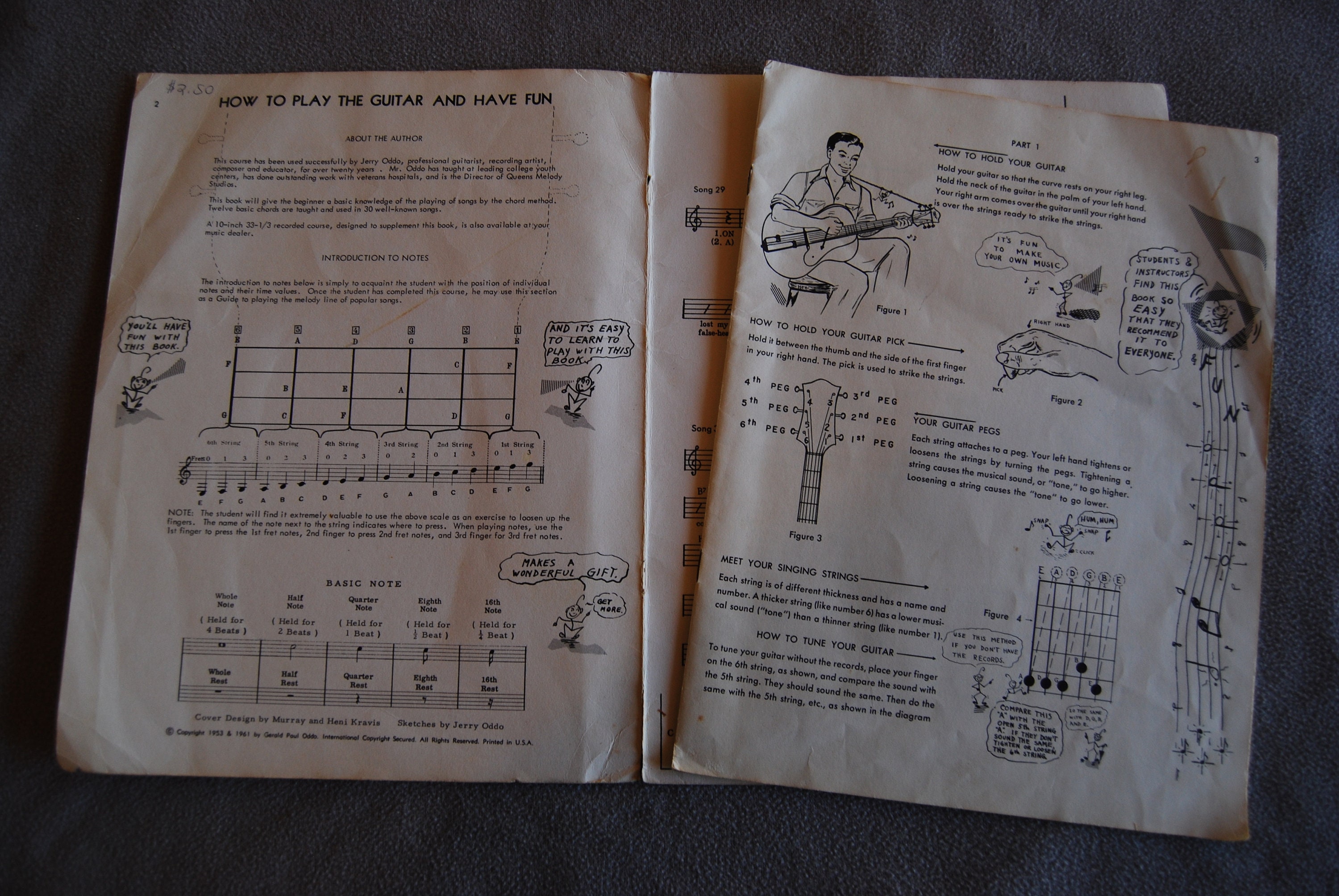 Vintage 1961 Recorded Guitar Course, Jerry Oddo, Beginners Guitar ...