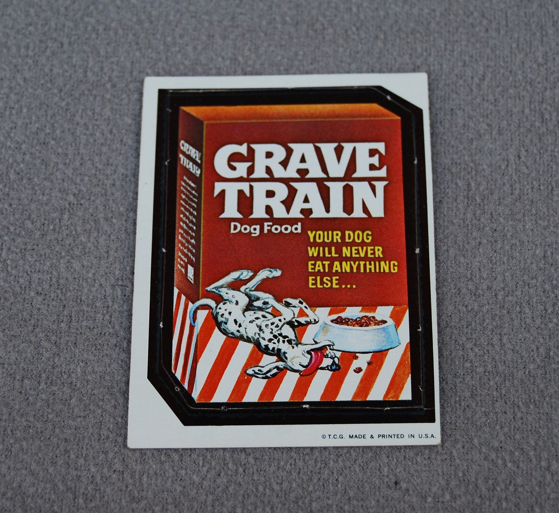 1967/68 Wacky Packages Die-cut Card, Grave Train, No. 33, Collectible ...