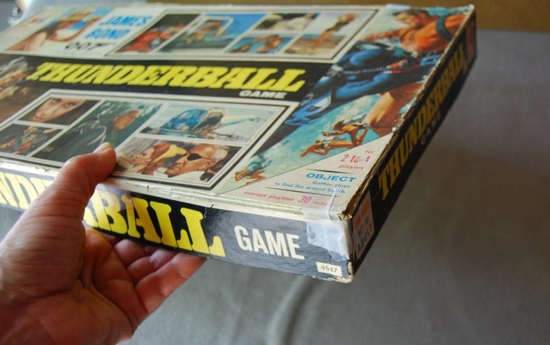 1965 Thunderball Game, James Bond 007, Milton Bradley, Board Game, Toy ...