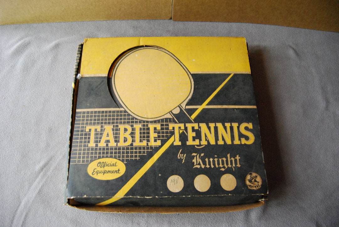 Knight Table Tennis Set, Table Tennis Ping Pong Set, Game Vintage - Etsy