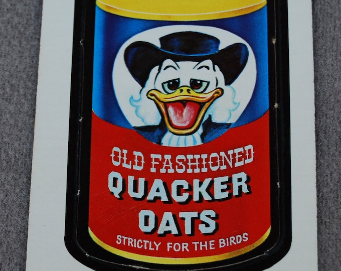 1967/68 Wacky Packages Die-cut Card, Quacker Oats No. 44, Vintage ...