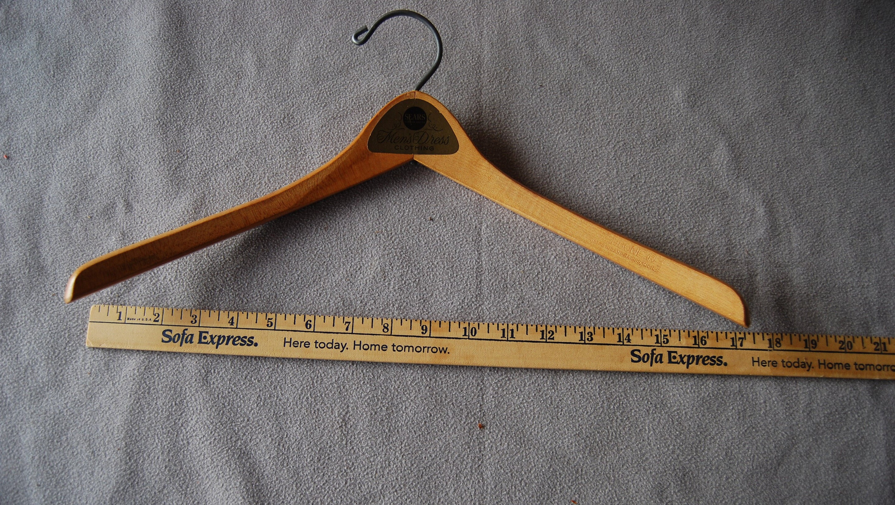 Vintage Wood Sears Roebuck and Co. Mens Dress Clothing Hanger, Wooden ...
