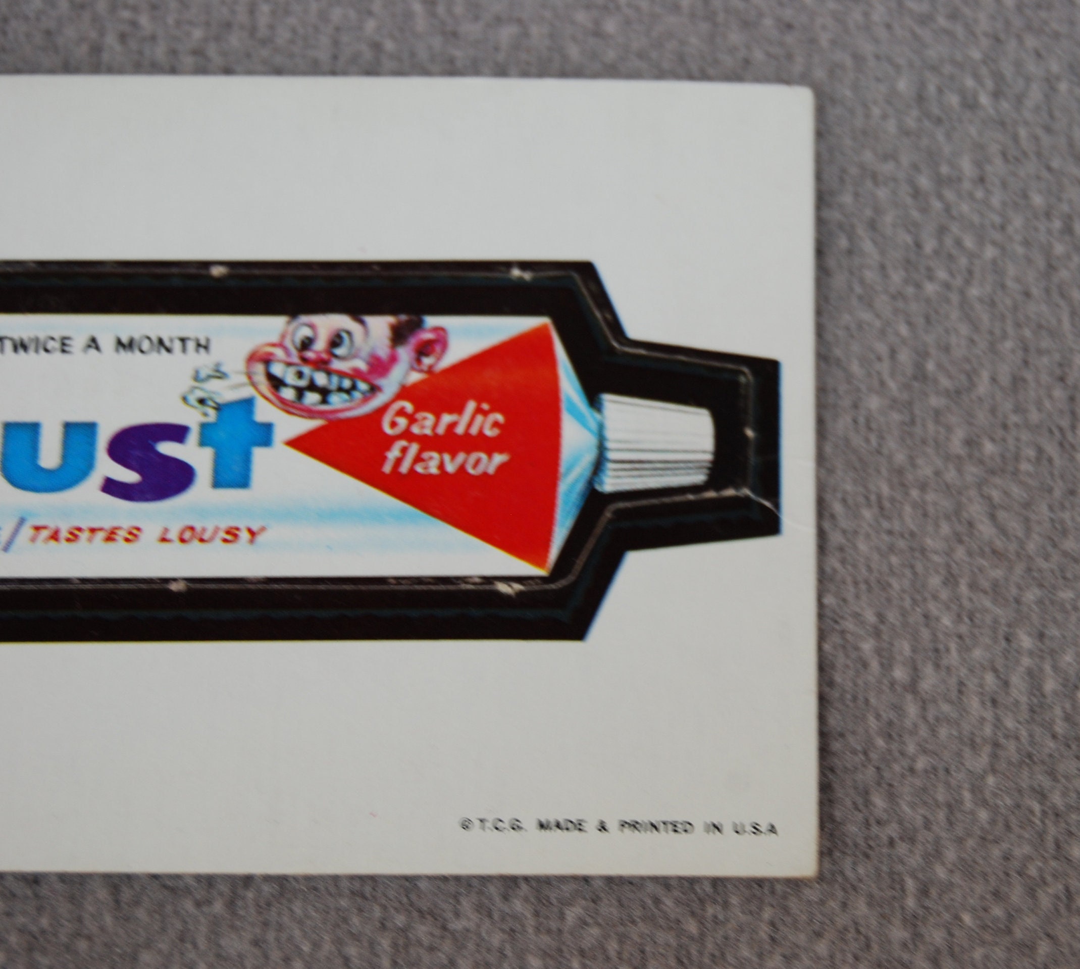 1967/68 Wacky Packages Die-cut Card, Crust, No. 12, Collectible! - Etsy