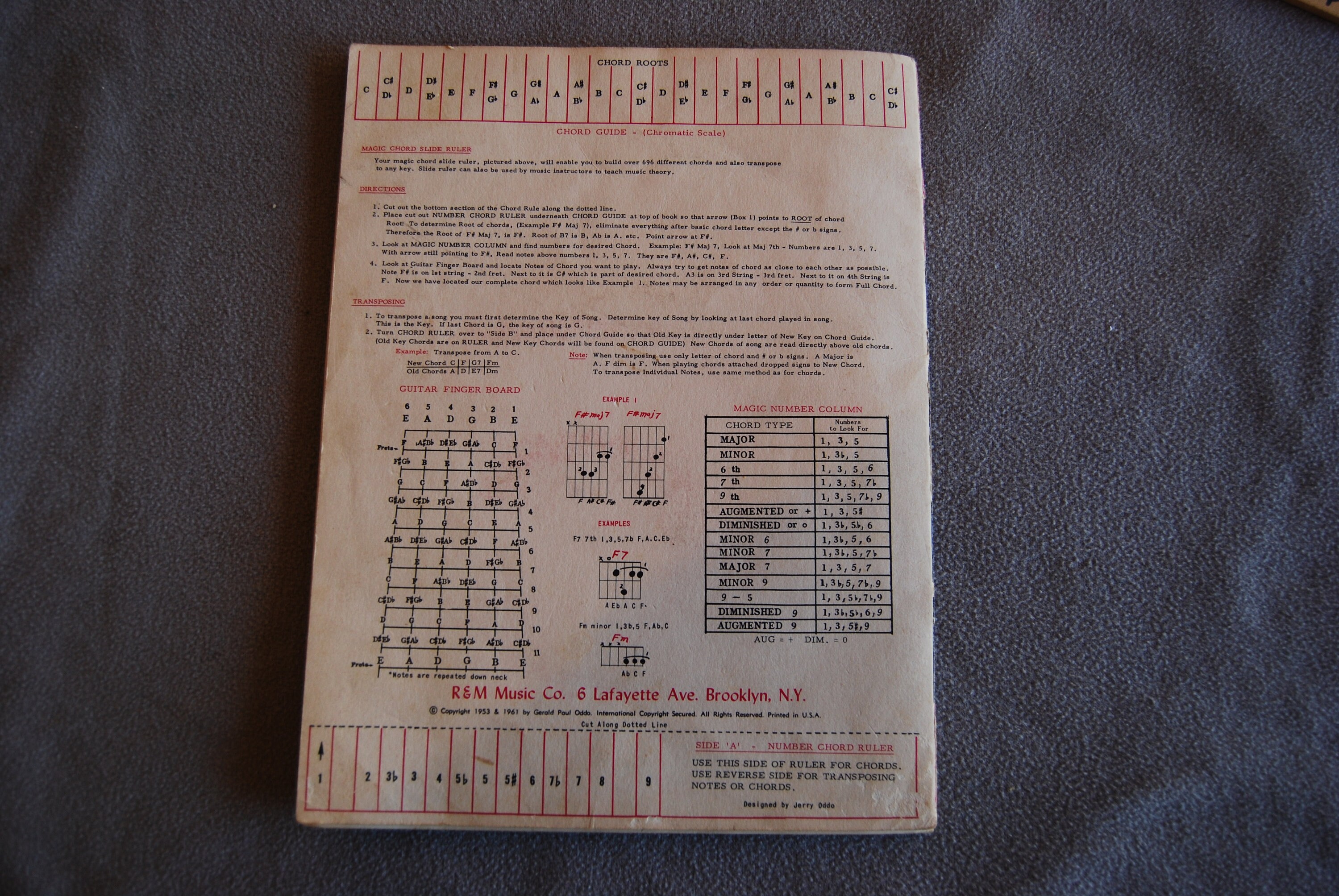 Vintage 1961 Recorded Guitar Course, Jerry Oddo, Beginners Guitar ...