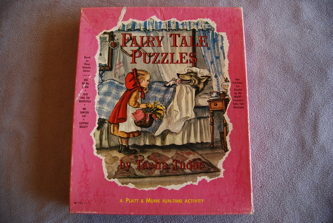 Vintage Puzzle! Fairy Tale Puzzles! by Tasha Tudor, Platt & Munk Co ...