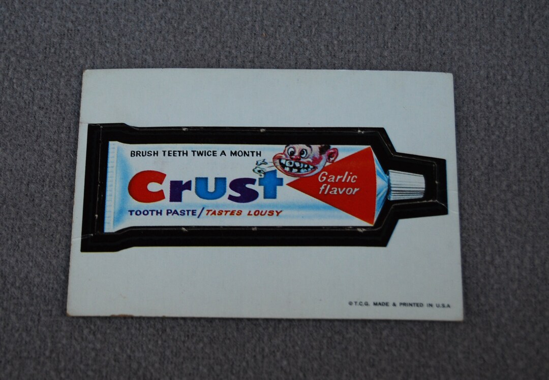 1967/68 Wacky Packages Die-cut Card, Crust, No. 12, Collectible! - Etsy