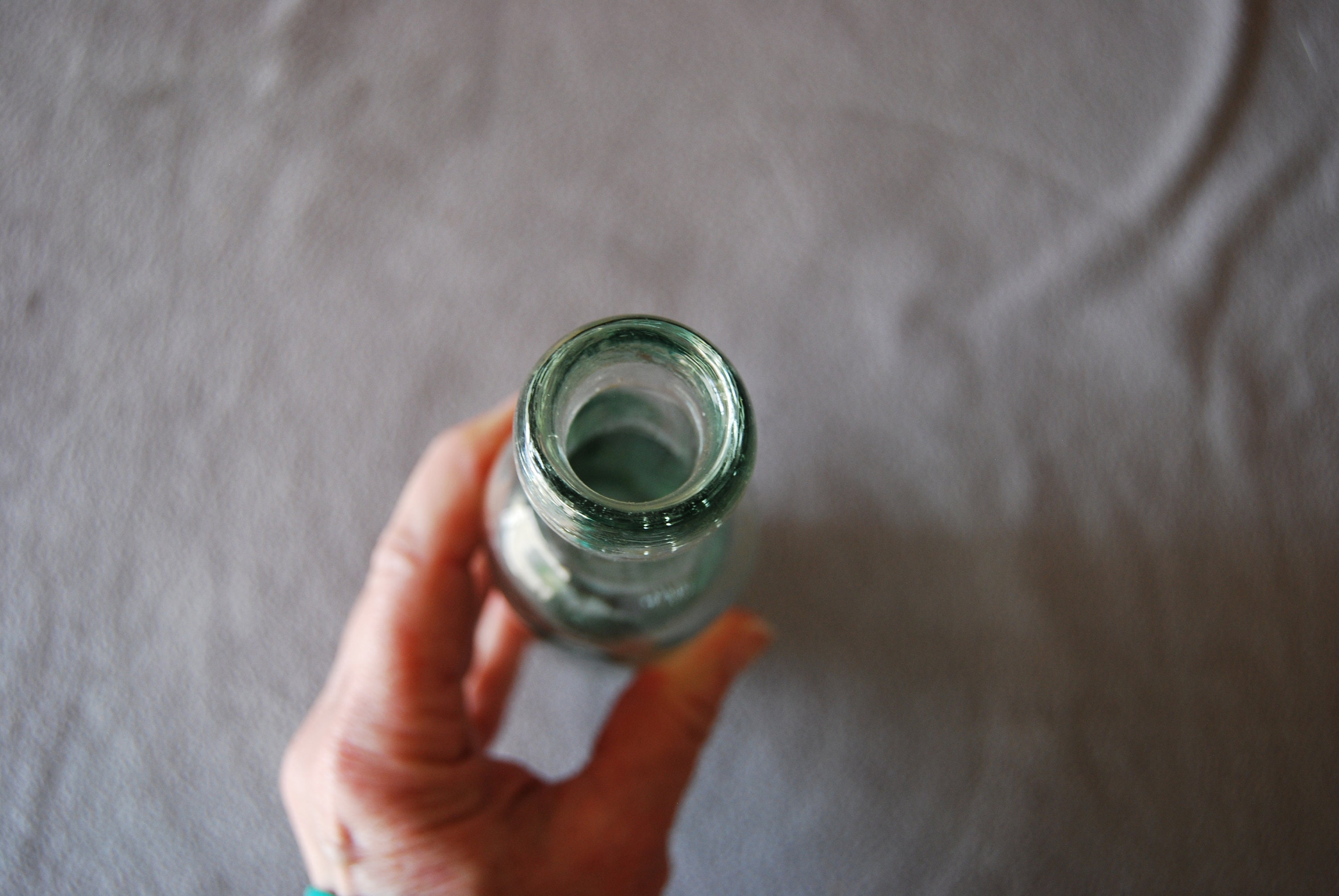 Vintage Torpedo Bottle, Green Round Bottom Bottle, Soda Bottle, Decor ...
