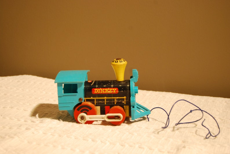 1960 Vintage Toy Train Dinkey Train Pull Toy Fisher Price - Etsy