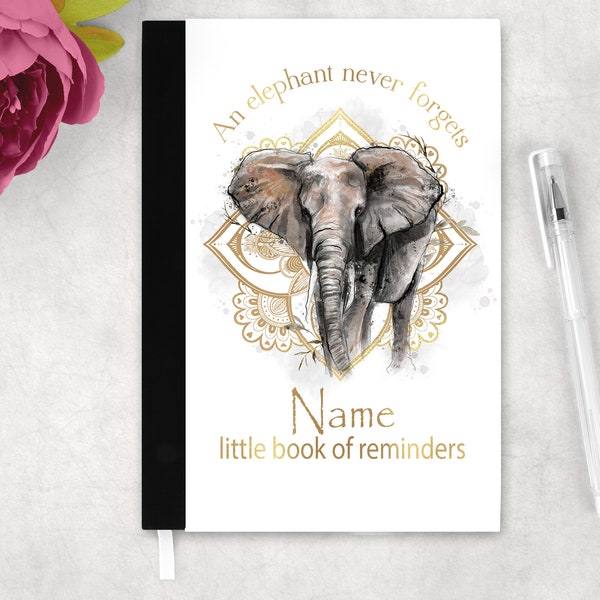 Personalised Elephant Notebook - Etsy UK
