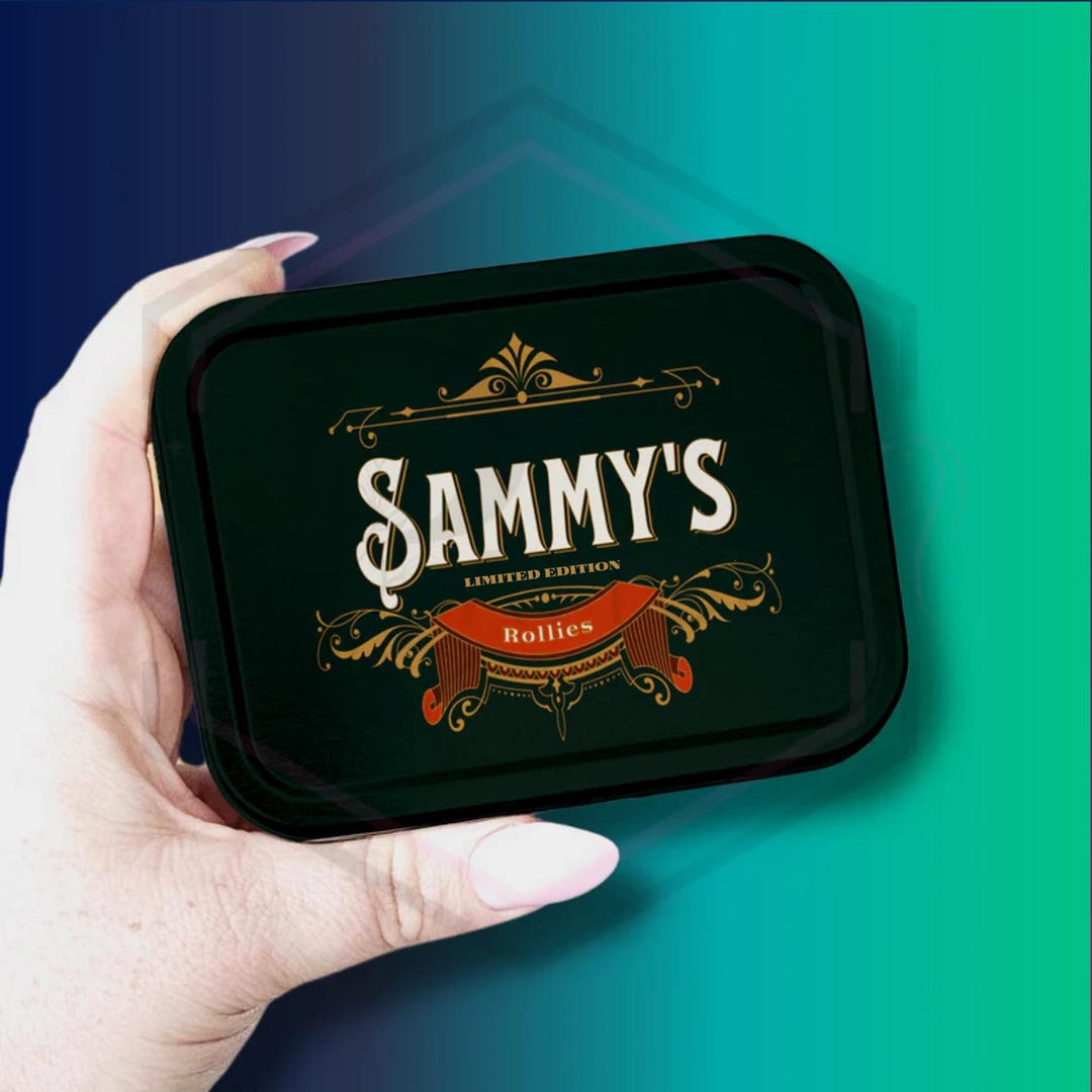 Tobacco Tin, Mint Tin, Rollie Tin, Personalised Large Tobacco Tin ...