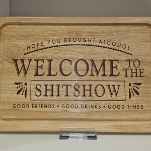 Chopping Board | Welcome to the Shitshow | Funny Gift Idea | New Home ...