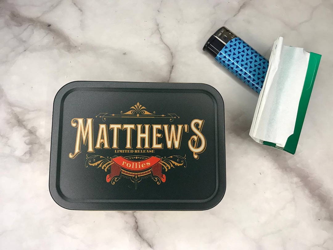 Lata de tabaco, lata de hortelã, lata de rollie, lata de tabaco grande ...