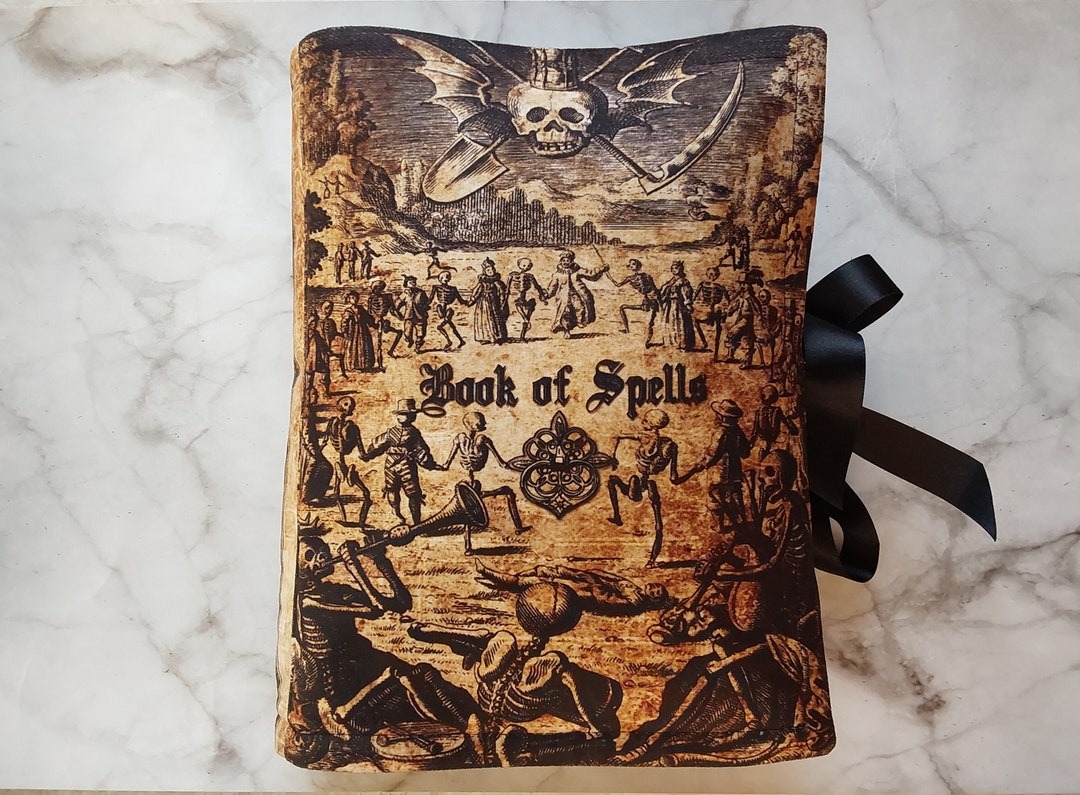 Spell Book Pillow: Gothic Velvet Book of Spells - Etsy