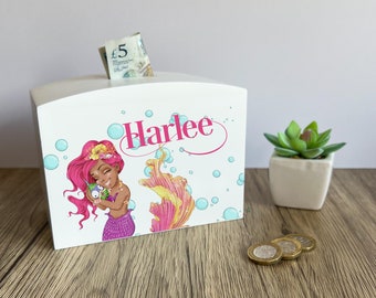 Mermaid Money Box - Etsy