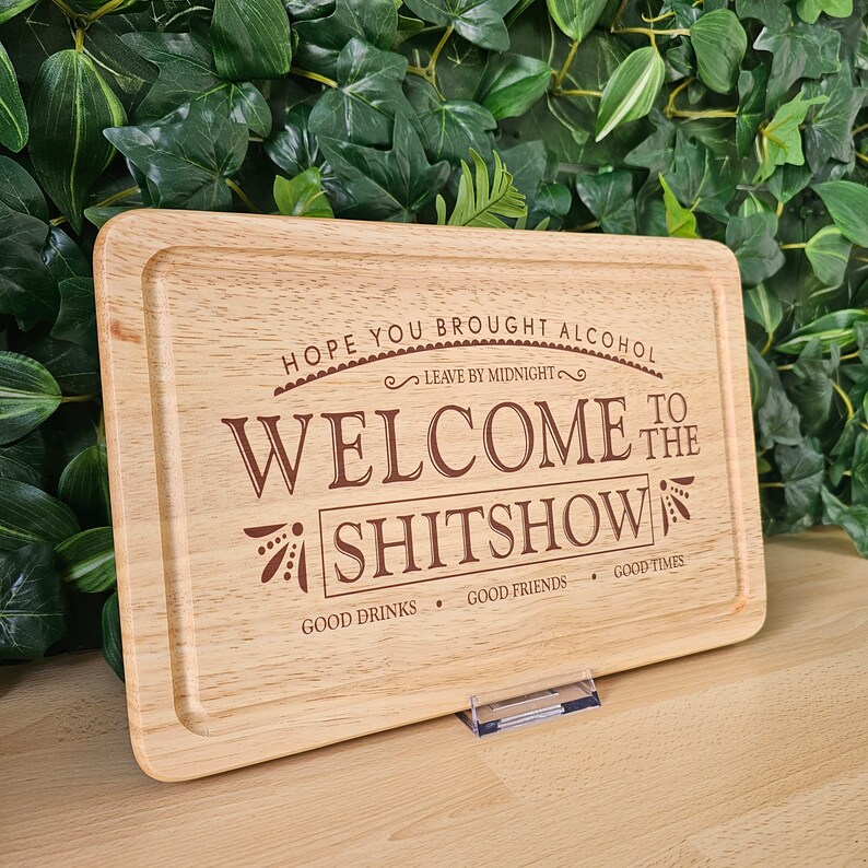 Welcome to the Shitshow Chopping Board: Funny New Home Gift - Etsy