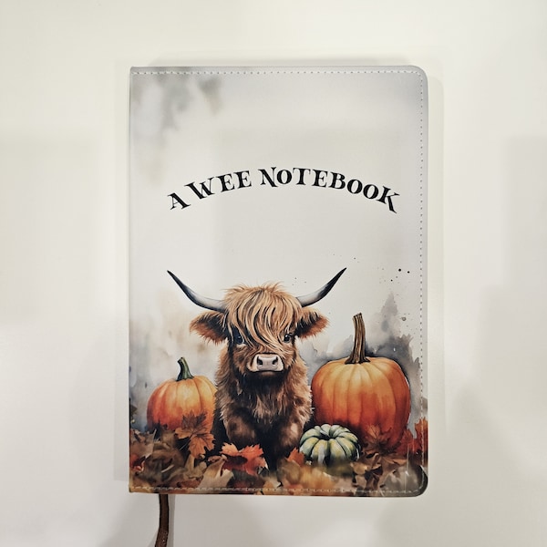 Personalised Notebook With Highland Cow - Etsy UK