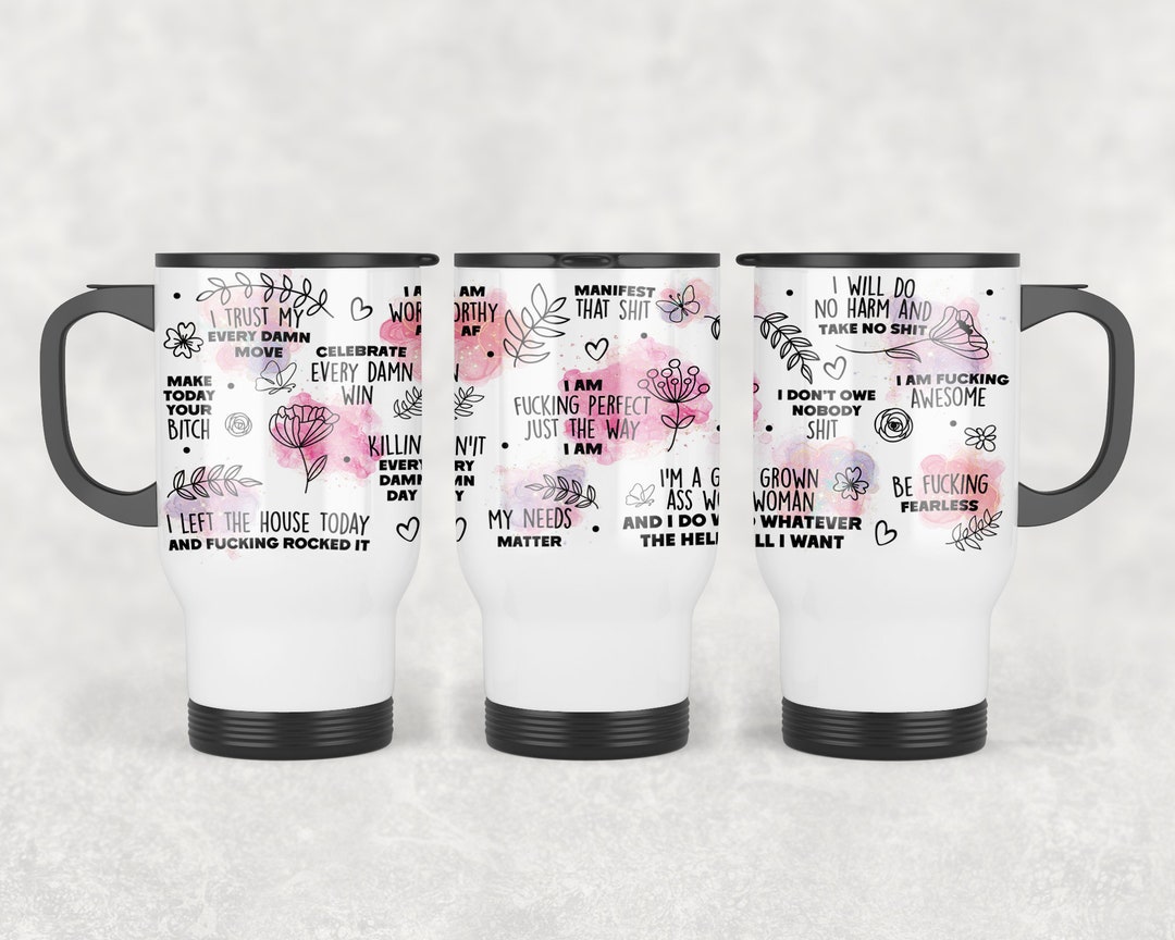 Travel Mug | Travel Mug With Carry Handle | Car Cup Holder Friendly Mug ...