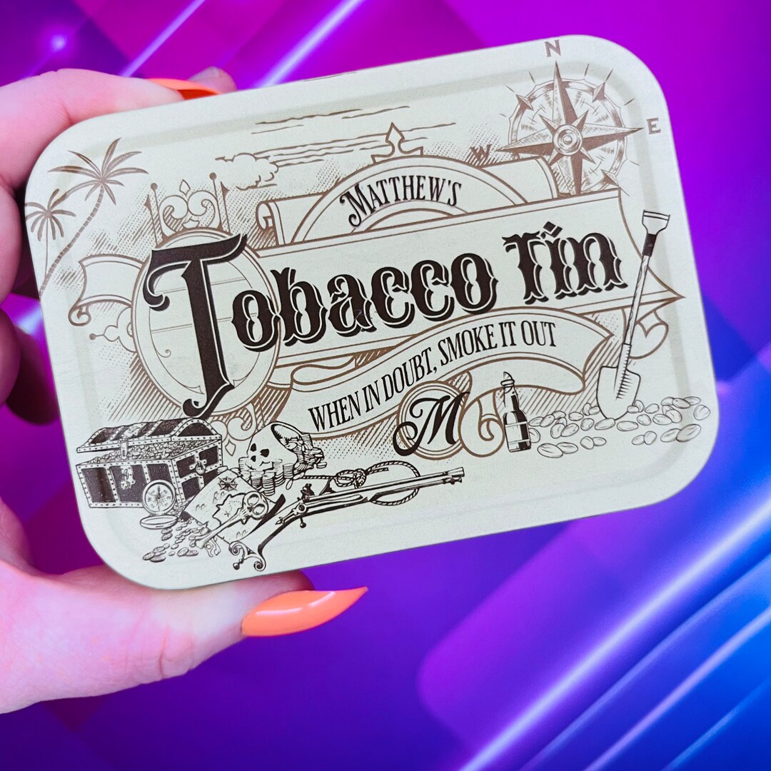 Personalized Pirate Tobacco Tin, Rollie Cigarette Case - Etsy