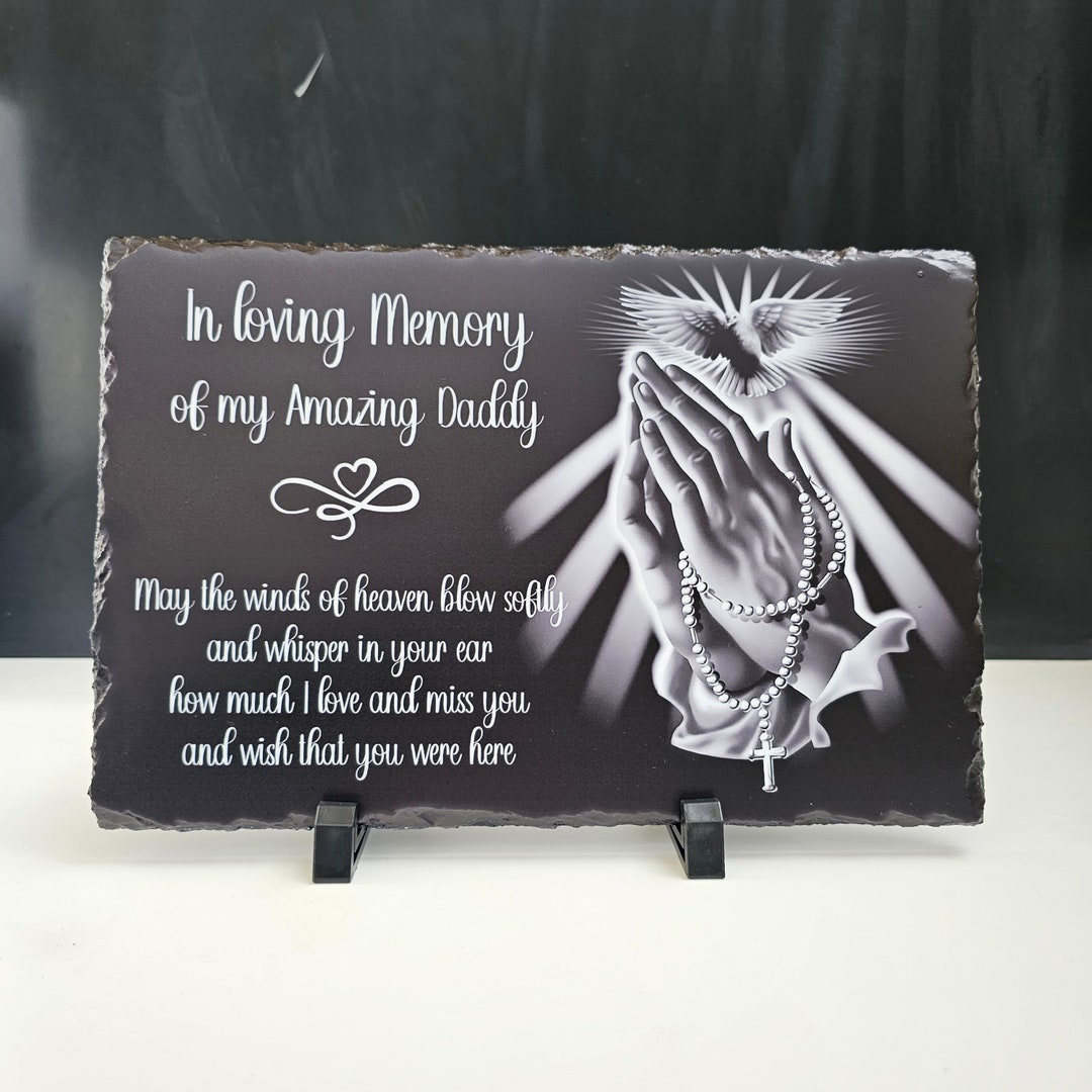 Memorial Slate | Grave Marker | in Loving Memory | Memorial | Natural ...