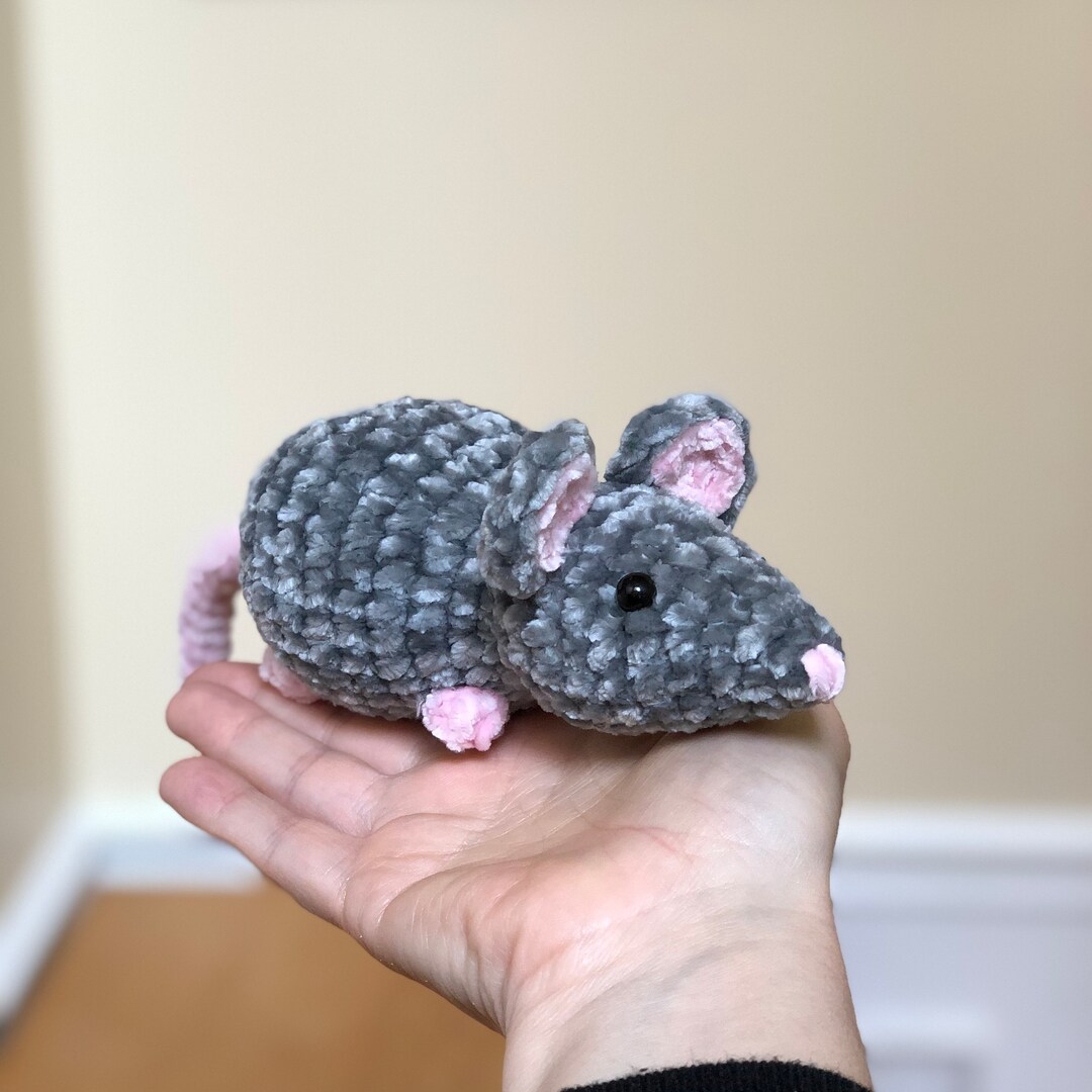 Crochet Amigurumi Rat Stuffed Animal Plushie - Etsy