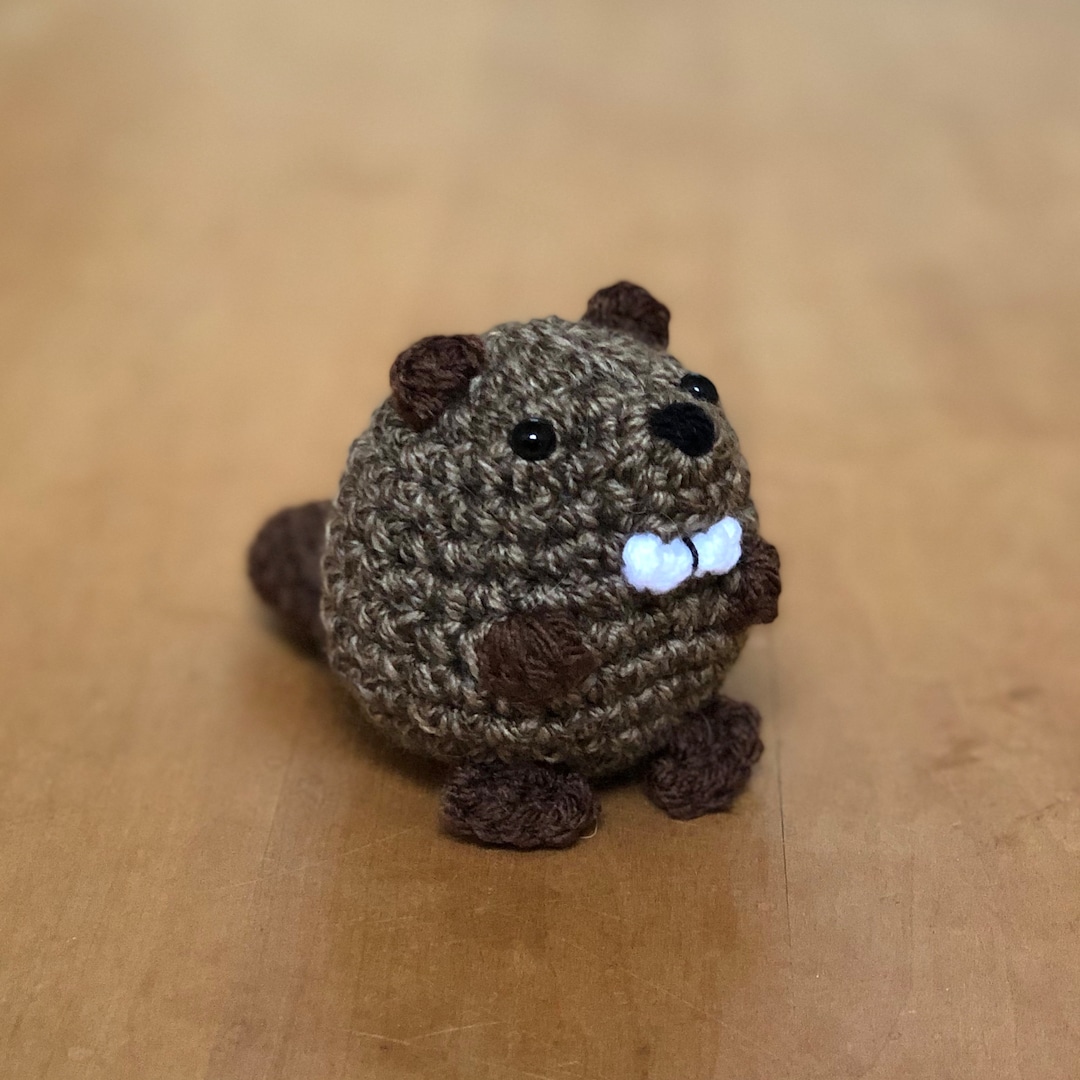 Amigurumi Crocheted Beaver Stuffed Animal Plushie - Etsy
