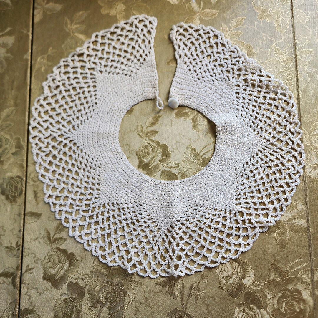 Beautiful Handmade Vintage Neck Collar - off White/cream Handmade ...