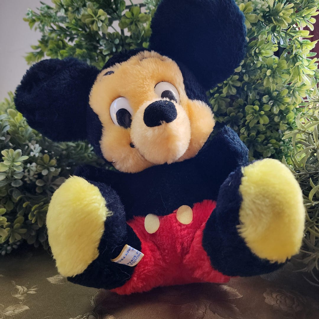 Vintage MICKEY MOUSE Plush - Etsy