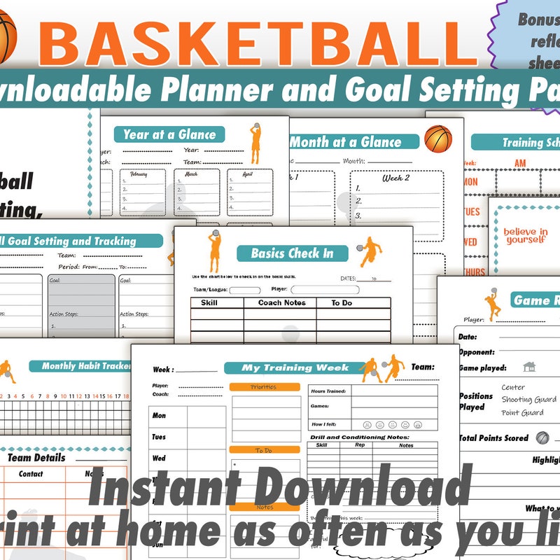 Basketball Stats Sheet - Etsy