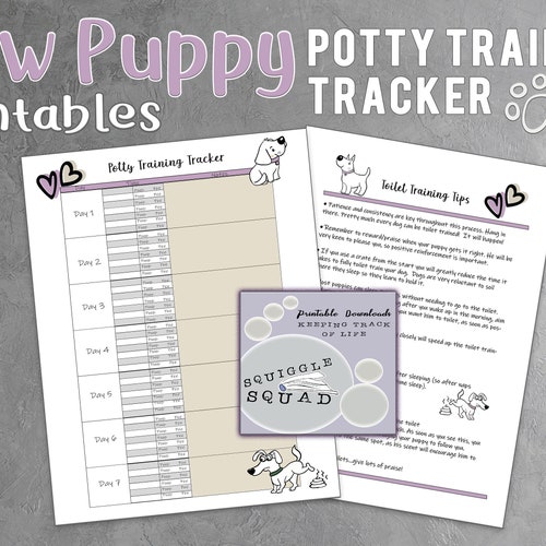 New Puppy Printable Easy Toilet Training for Puppies Puppy - Etsy