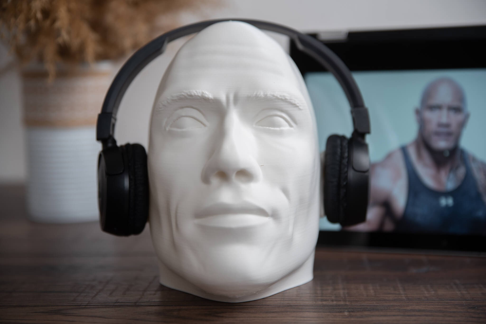 Dwayne the Rock Johnson Headphone Stand Headset - Etsy
