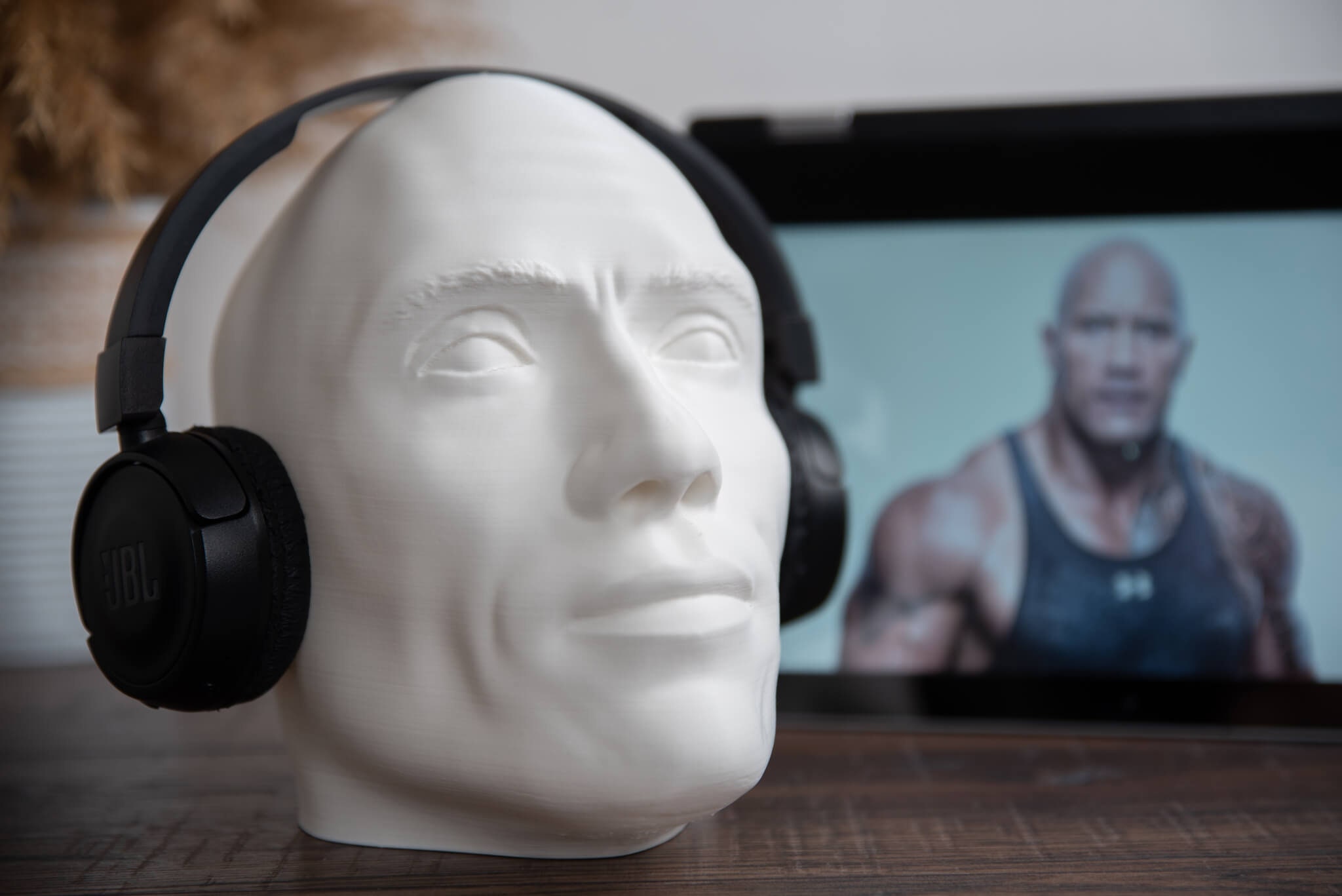 Dwayne the Rock Johnson Headphone Stand Headset - Etsy