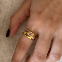 Chunky Gold Ring - Etsy