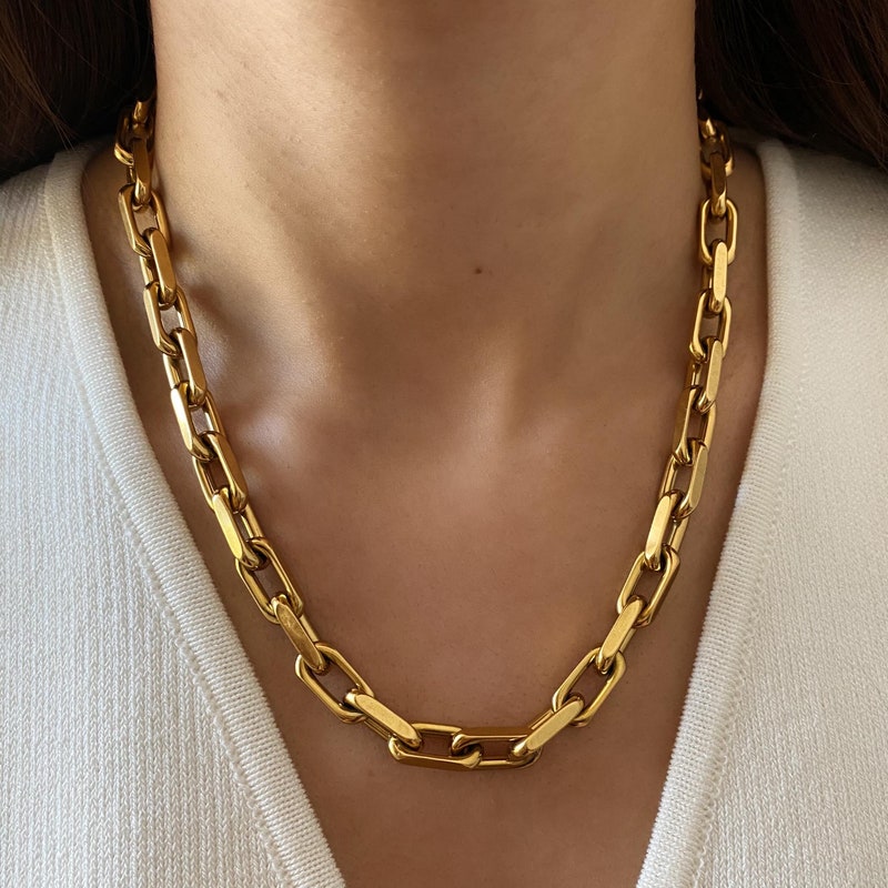 Thick Chunky Chain - Etsy