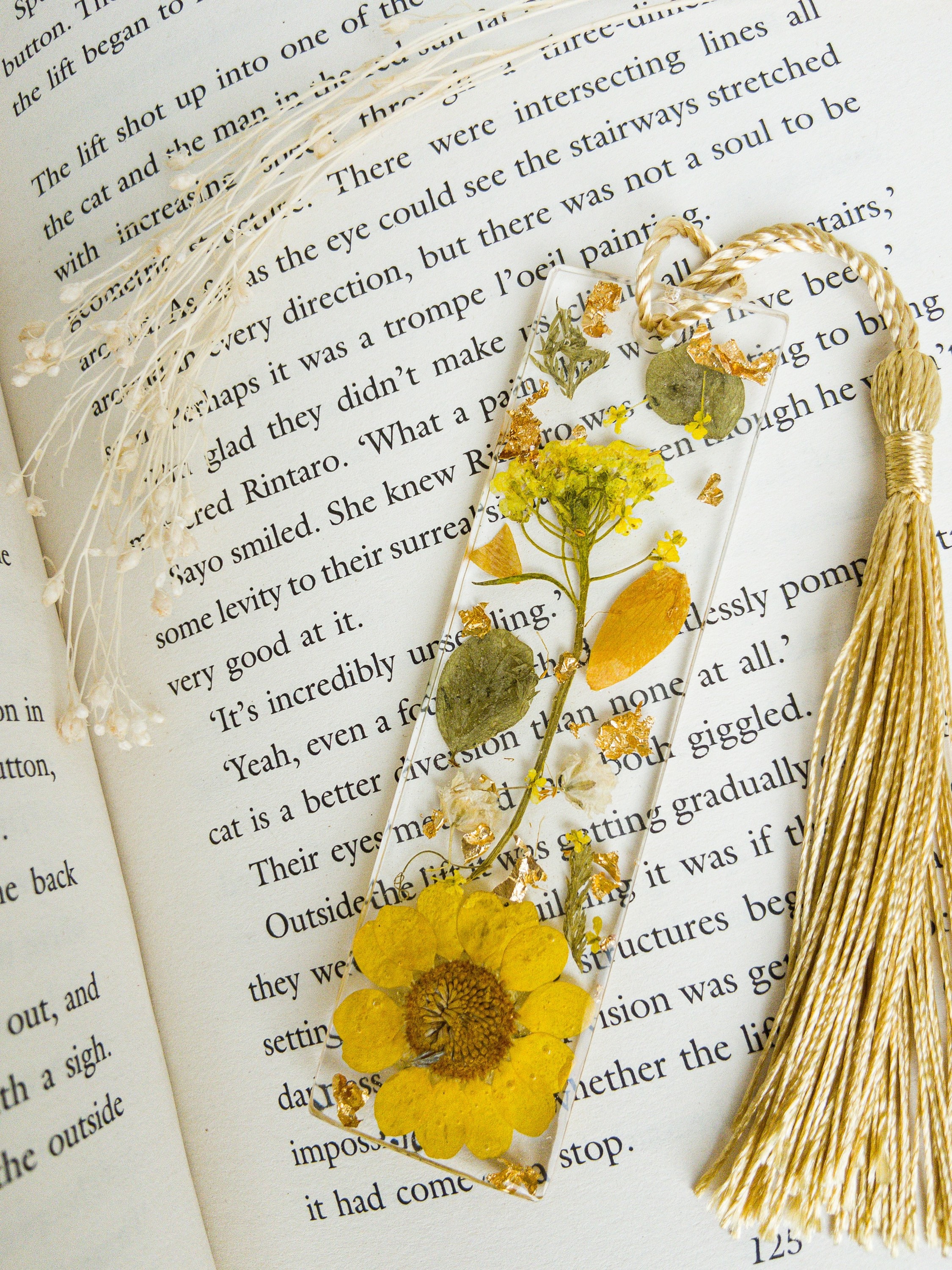 Real Pressed Flower Floral Bookmark Flower Bookmark With - Etsy