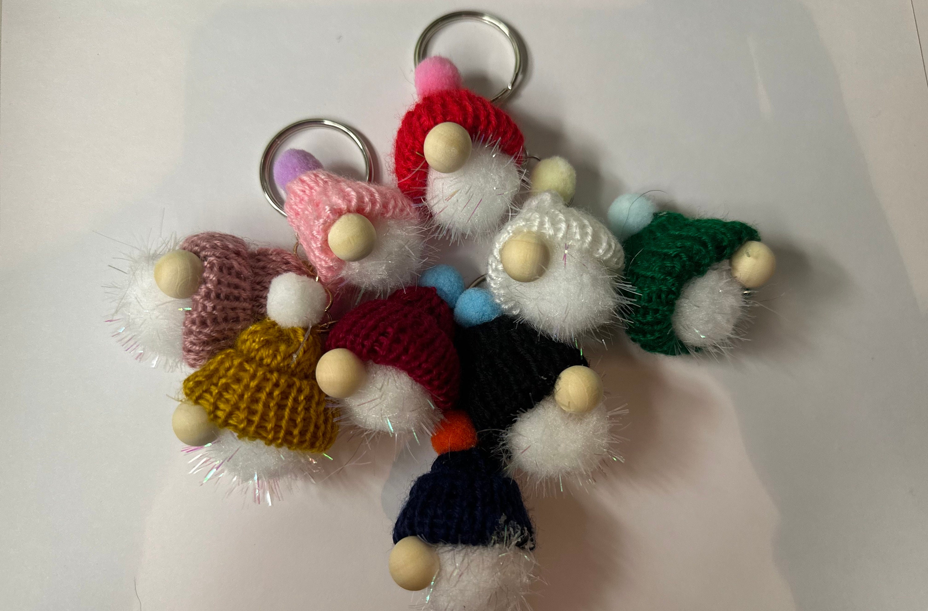 Mini Gnome Keychains - Etsy