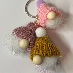Mini Gnome Keychains - Etsy